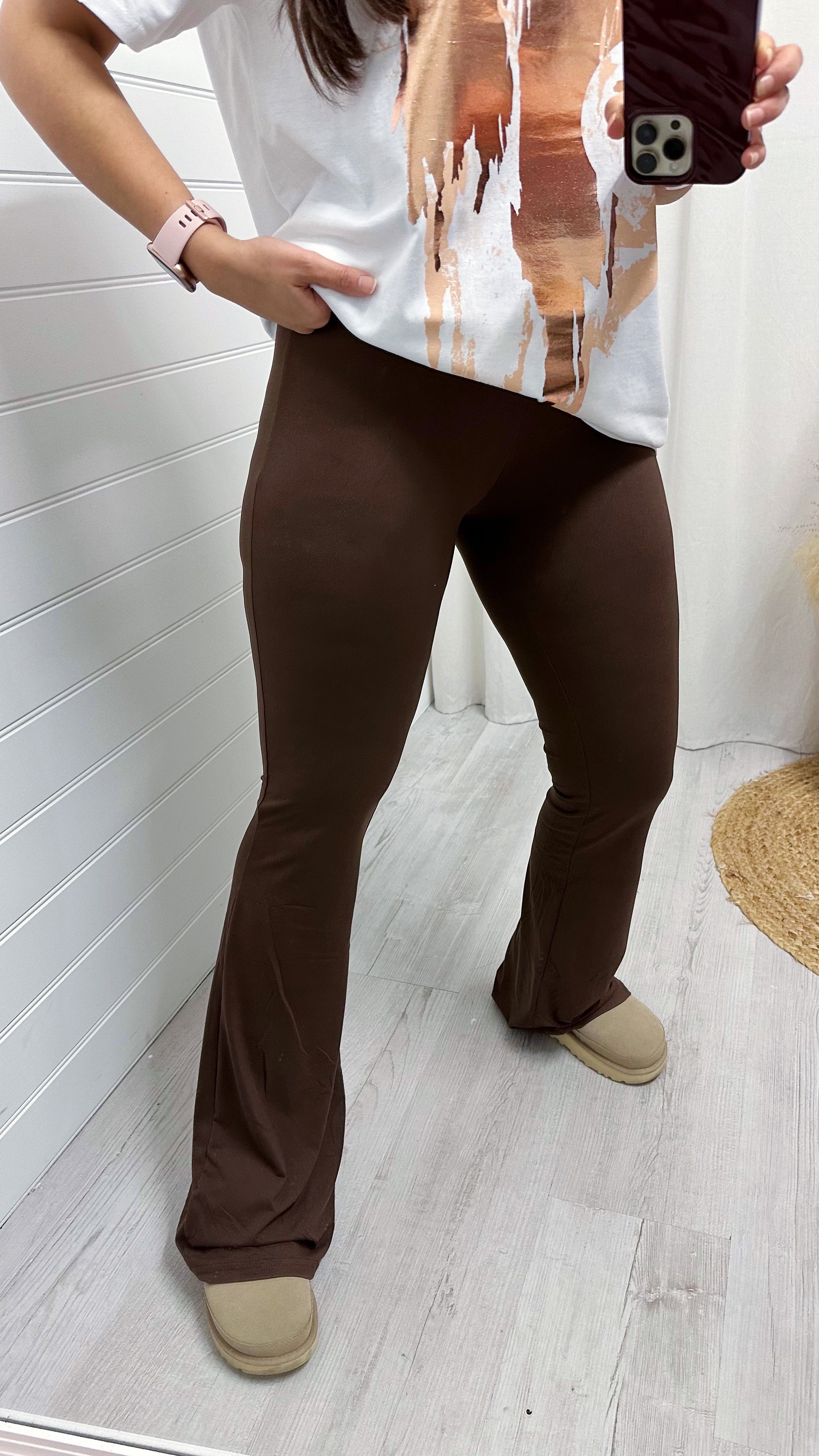 Basic Butter Soft Flares - BROWN – Altoria